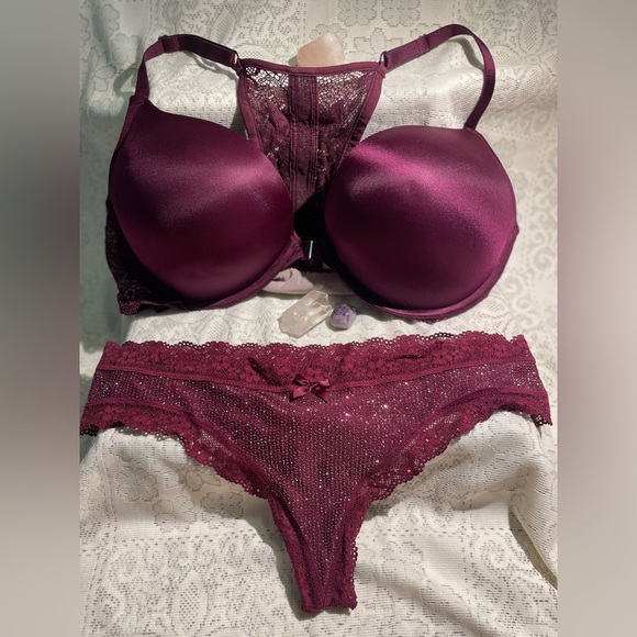 Victoria's Secret | Intimates & Sleepwear | Victorias Secret Burgundy ...